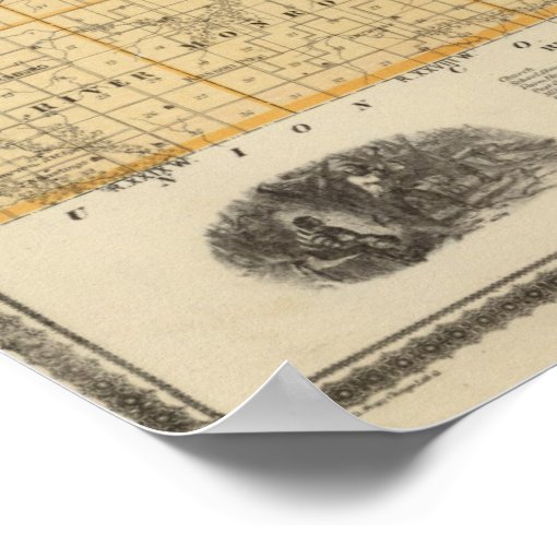 Map of Madison County, State of Iowa Poster | Zazzle