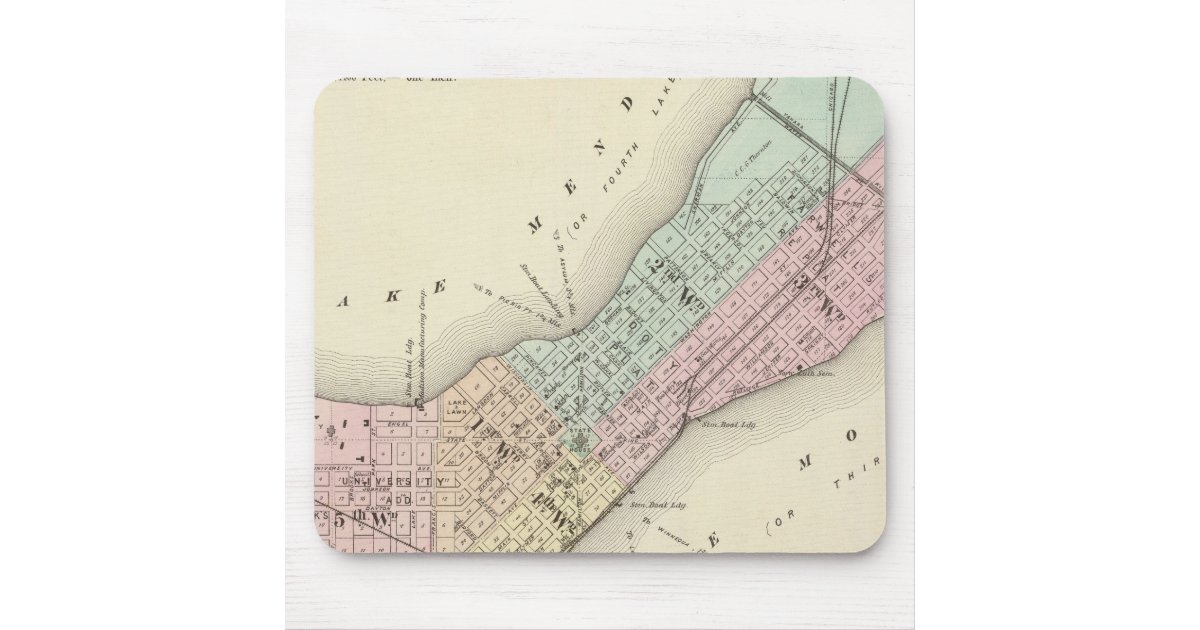Map of Madison, Wisconsin Mouse Pad | Zazzle