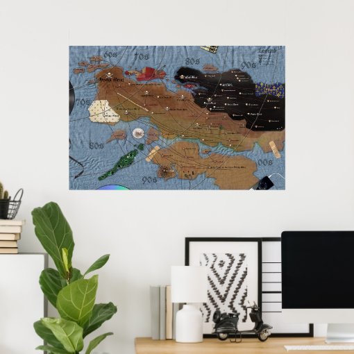 Map of Metal (second edition) Colossal Size Poster | Zazzle