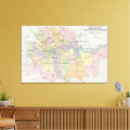 Map of Metropolitan Parliamentary Boroughs Canvas Print | Zazzle