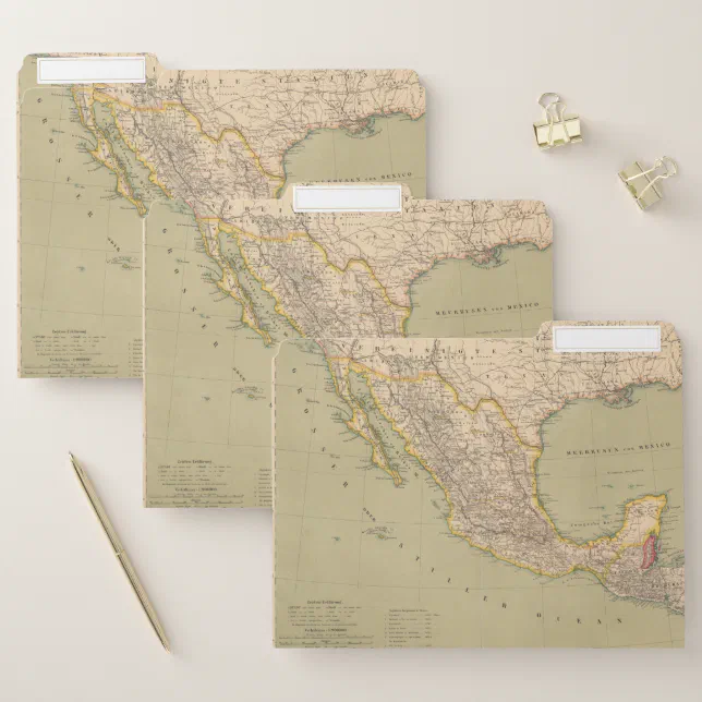 Map of Mexico File Folder | Zazzle