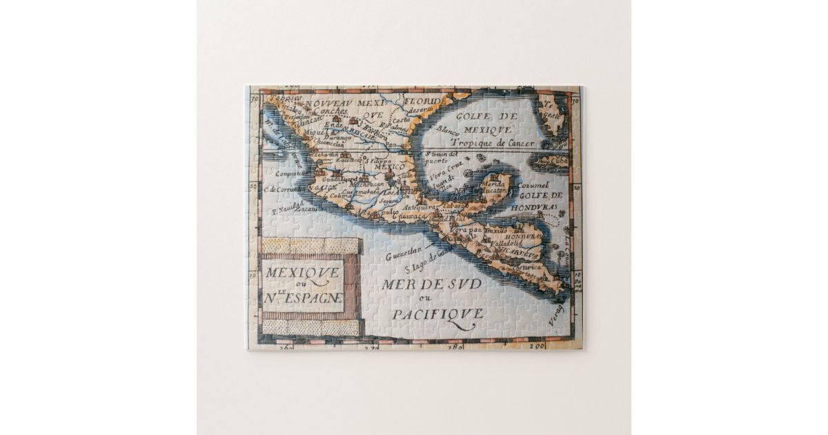 Map of Mexico or New Spain | 1625 Jigsaw Puzzle | Zazzle