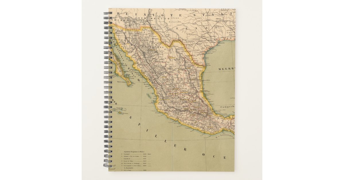 Map of Mexico Planner | Zazzle