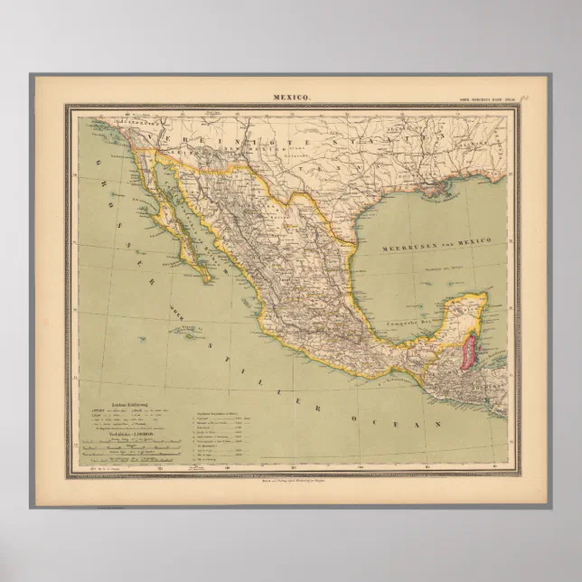 Map of Mexico Poster | Zazzle