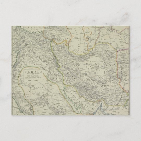 Map of Middle East Postcard | Zazzle.com