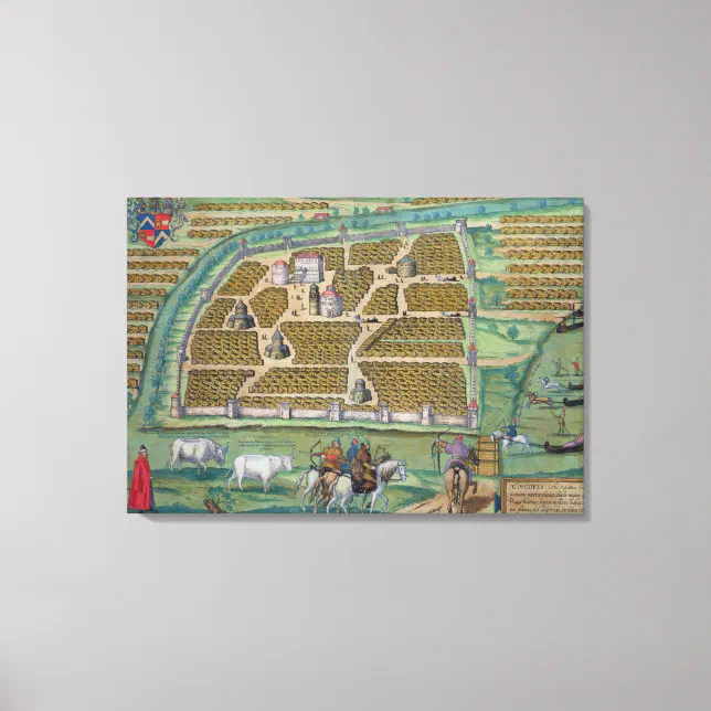 Map of Moscow Canvas Print | Zazzle