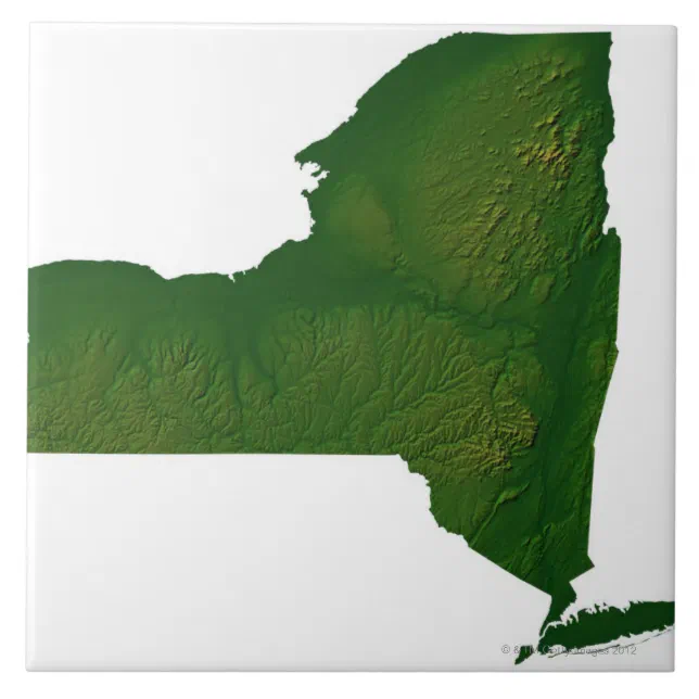 Map of New York State Ceramic Tile | Zazzle