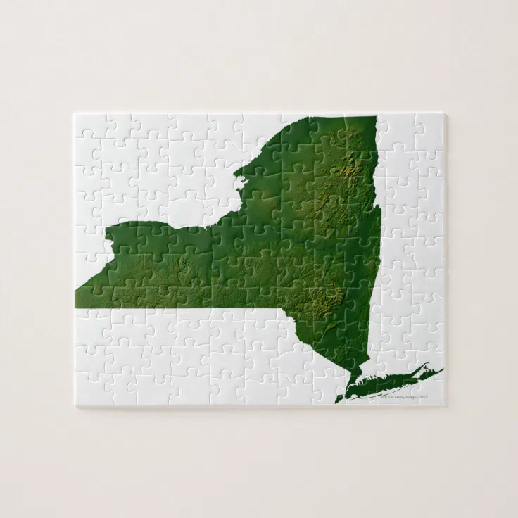 Map of New York State Jigsaw Puzzle | Zazzle