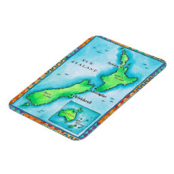 Map of New Zealand Magnet | Zazzle