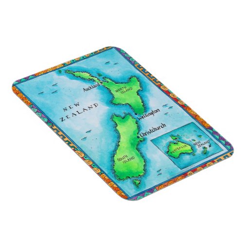 Map of New Zealand Magnet | Zazzle