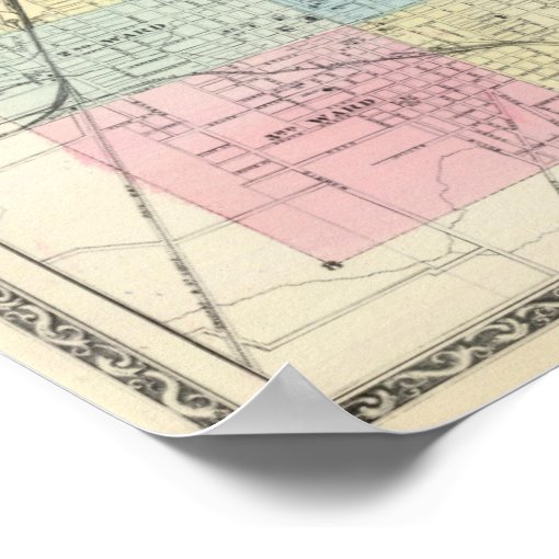 Map of Normal, Bloomington Poster | Zazzle