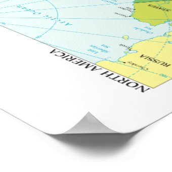 Map of North-America Poster | Zazzle