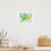 Map of North-America Poster | Zazzle