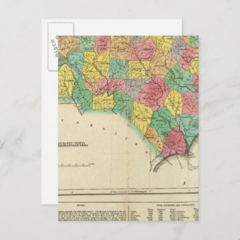 Map Of North Carolina Postcard | Zazzle