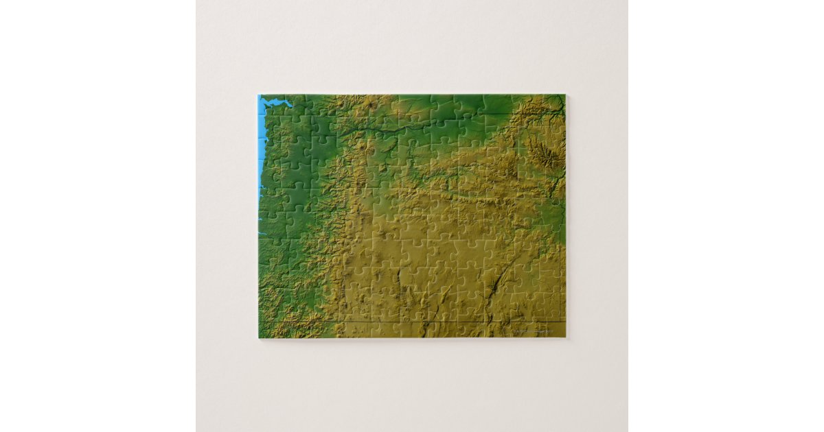 Map of Oregon Jigsaw Puzzle | Zazzle