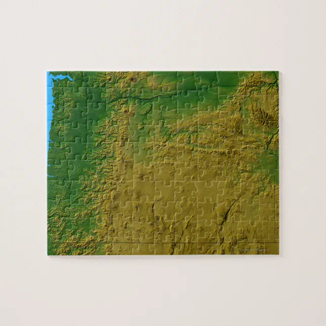 Map of Oregon Jigsaw Puzzle | Zazzle