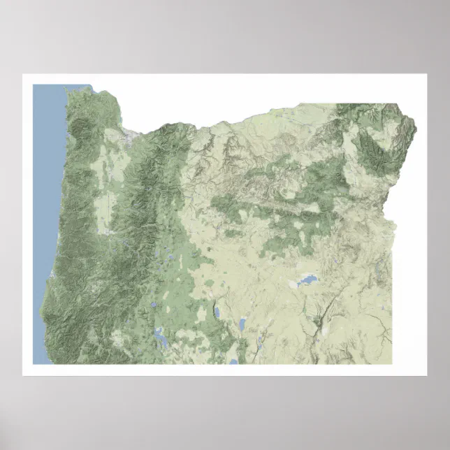 Map of Oregon Poster | Zazzle