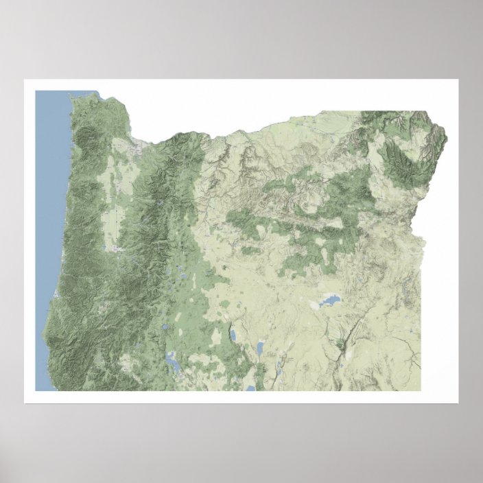 Map of Oregon Poster | Zazzle.com