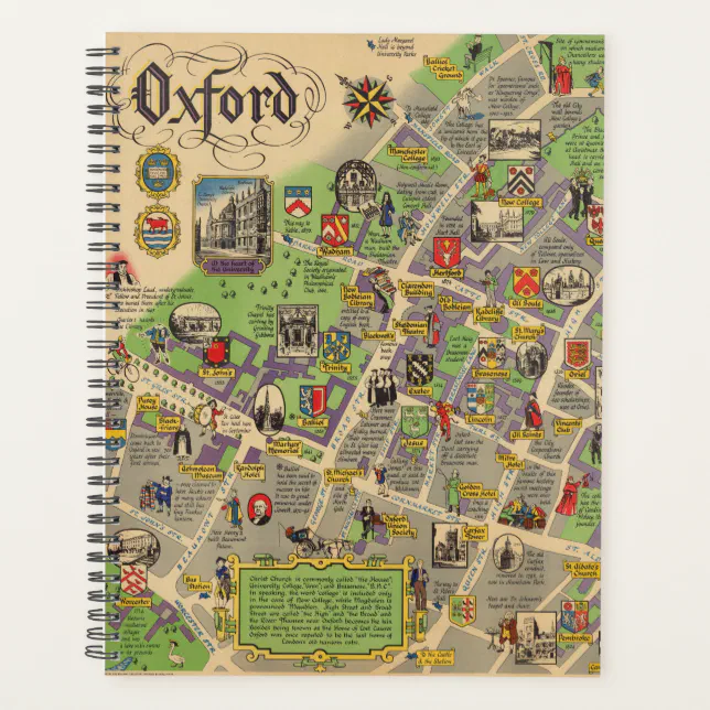 Map of Oxford, England (British Railways) Planner | Zazzle