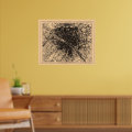 Map of Paris France, circa 1890 - 1907 Poster | Zazzle
