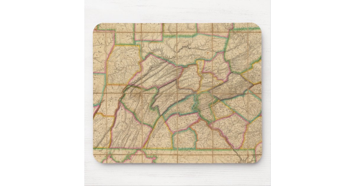 Map of Pennsylvania Mouse Pad | Zazzle