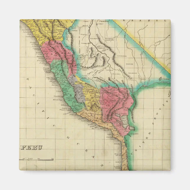 Map Of Peru Magnet | Zazzle