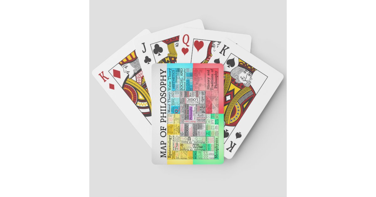 Map of Philosophy Playing Cards | Zazzle