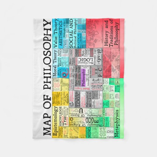 Map of Philosophy Small Fleece Blanket | Zazzle