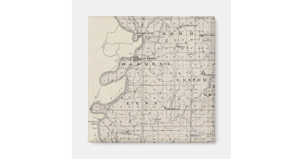 Map of Posey County Magnet | Zazzle