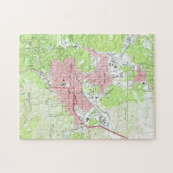 Map of Prescott Arizona (1973) Jigsaw Puzzle | Zazzle