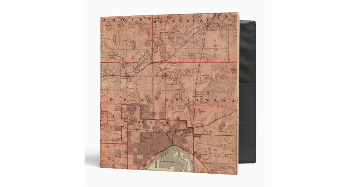 Map of Ramsey County, Minnesota Binder | Zazzle