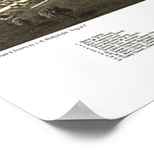 Map of Rome, New York from 1886 Poster | Zazzle