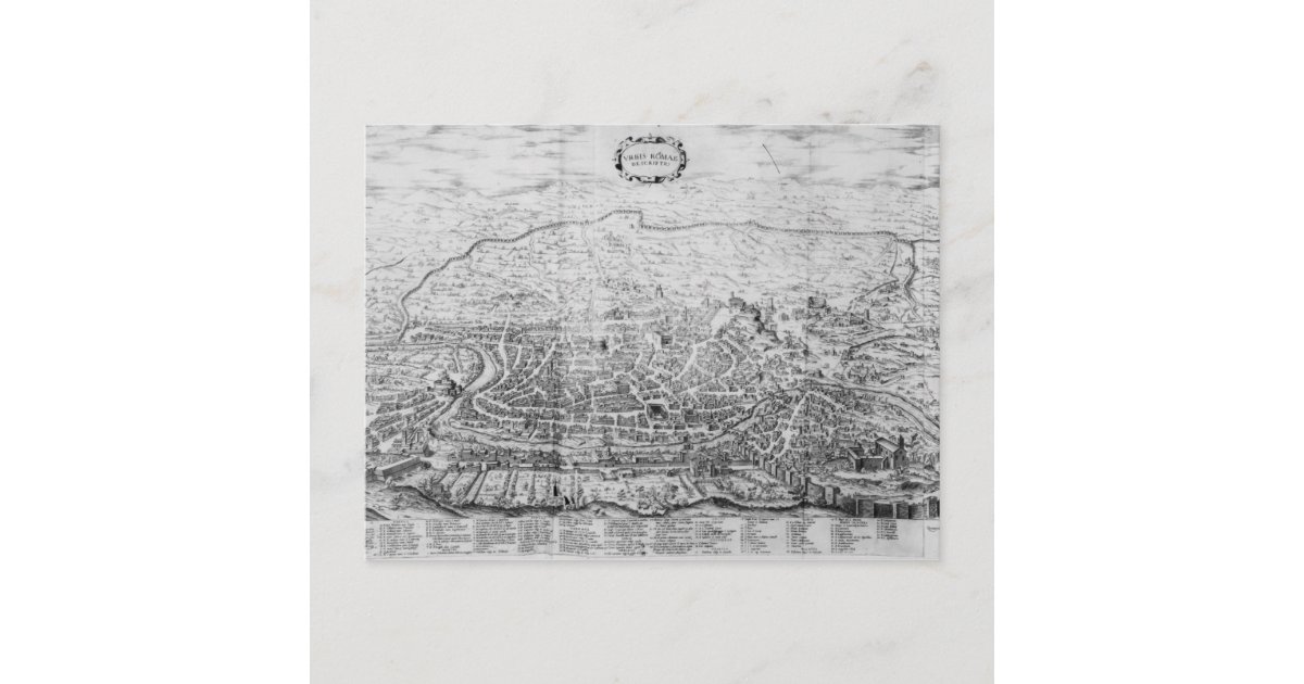 Map of Rome Postcard | Zazzle