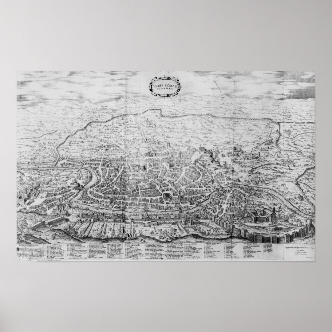 Map of Rome Poster | Zazzle