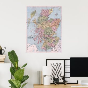 Map of Scotland Poster | Zazzle