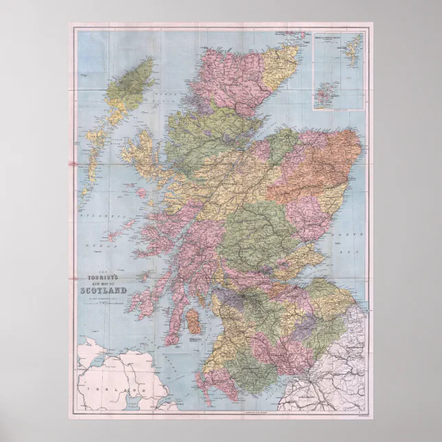 Map of Scotland Poster | Zazzle