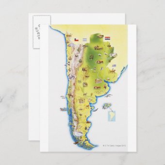 Map of South America Postcard | Zazzle