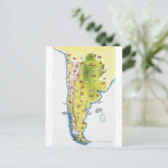 Map of South America Postcard | Zazzle