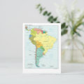 Map of South- America Postcard | Zazzle