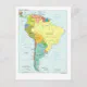 Map of South- America Postcard | Zazzle