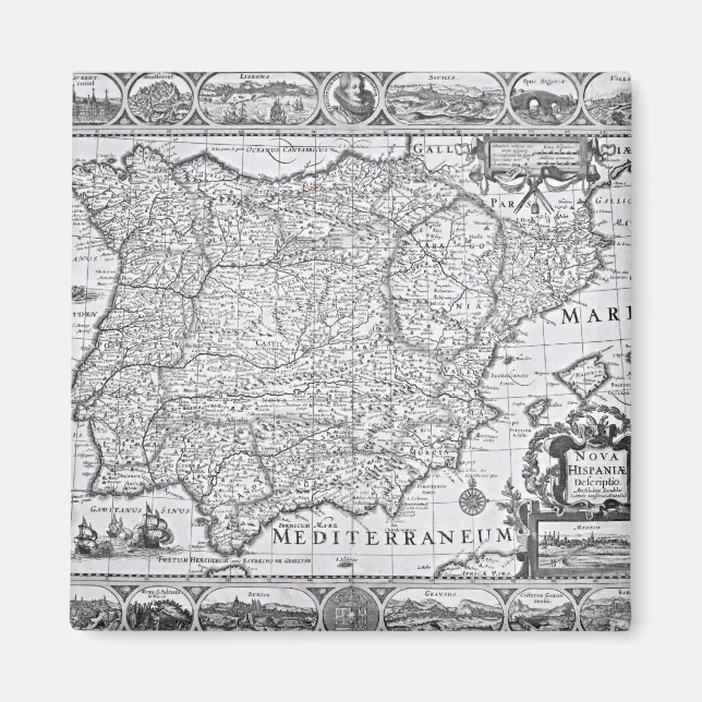 Map of Spain Magnet | Zazzle