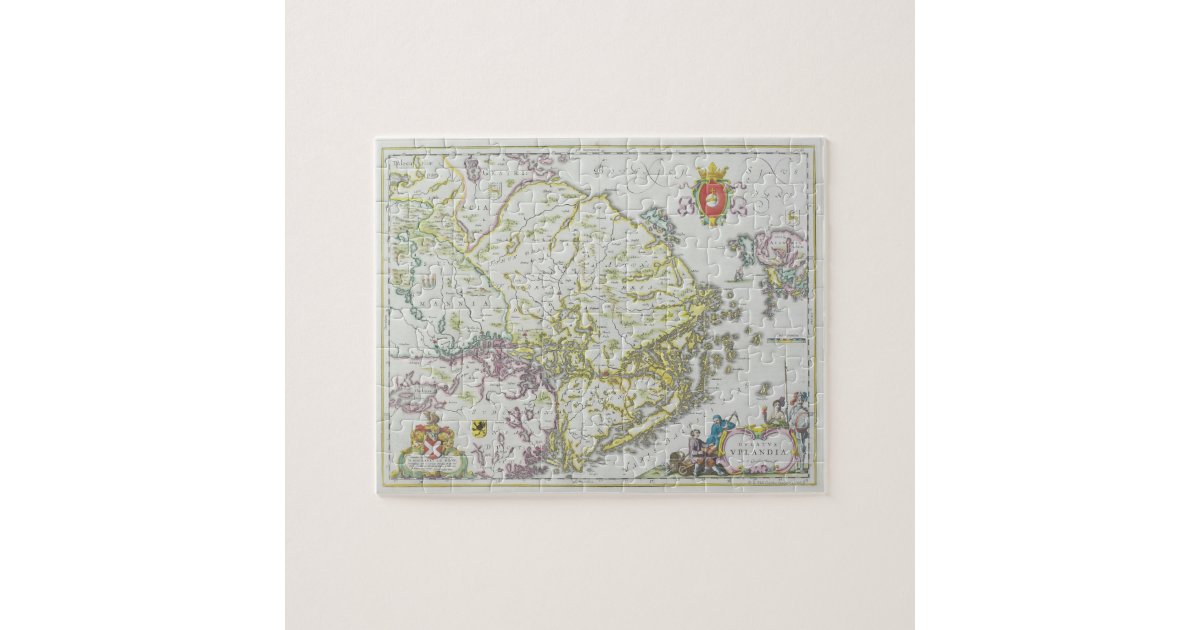 Map of Stockholm, Sweden Jigsaw Puzzle | Zazzle