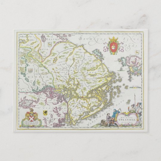 Map of Stockholm, Sweden Postcard | Zazzle.com