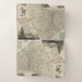 Map of Texas with County Borders File Folder | Zazzle
