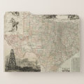 Map of Texas with County Borders File Folder | Zazzle