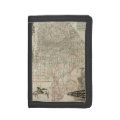 Map of Texas with County Borders Tri-fold Wallet | Zazzle
