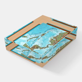 Map of the Caribbean Sea and Islands Paperweight | Zazzle