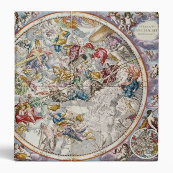 Map of the Christian Constellations as depicted 3 Ring Binder | Zazzle