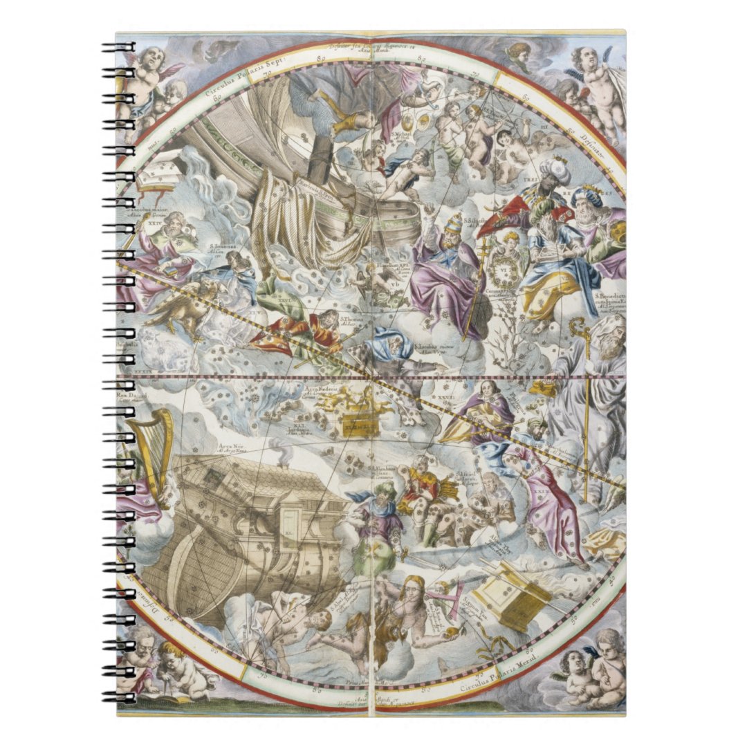 Map of the Christian Constellations as Depicted by Notebook | Zazzle