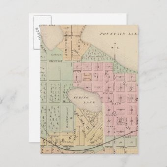 Map of the City of Albert Lea, Minnesota Postcard | Zazzle
